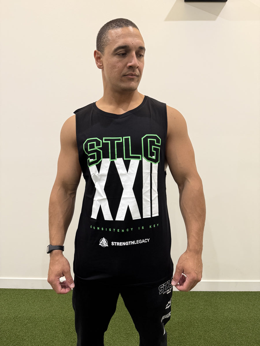 STLG - Singlet XXI Black or White – StrengthLegacy